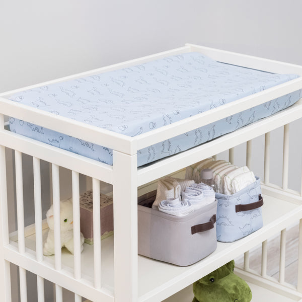 My Little Zone 2 Pack Baby Storage Bins (Blue Grey)